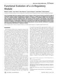 Functional Evolution of a cis- Regulatory Module