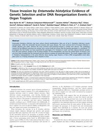 Tissue Invasion by Entamoeba histolytica: Evidence of Genetic Selection and/or DNA ...