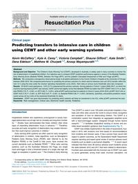 Predicting transfers to intensive care in children using CEWT and other ...