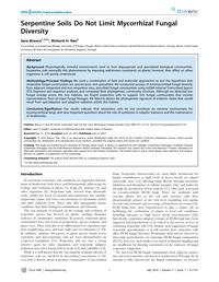 Serpentine Soils Do Not Limit Mycorrhizal Fungal Diversity