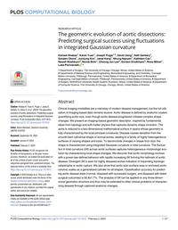 The geometric evolution of aortic dissections: Predicting surgical ...
