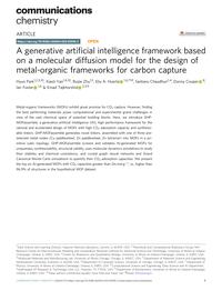 A generative artificial intelligence framework based on a molecular ...