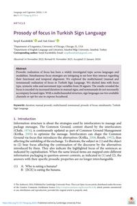 Prosody of focus in Turkish Sign Language