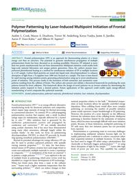 Polymer Patterning by Laser-Induced Multipoint Initiation of Frontal ...