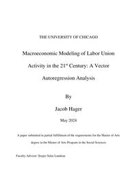 Macroeconomic Modeling of Labor Union Activity in the 21st Century: A ...
