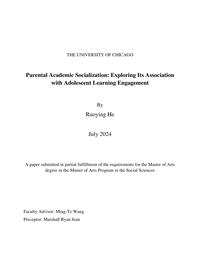 Parental Academic Socialization: Exploring Its Association with ...