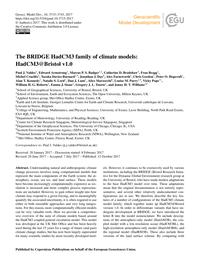 The BRIDGE HadCM3 family of climate models: HadCM3@Bristol v1.0