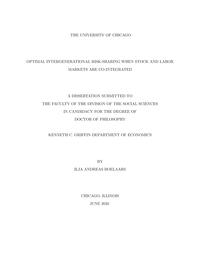 Optimal Intergenerational Risk-Sharing When Stock and Labor Markets Are ...