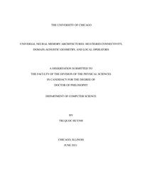 Universal Neural Memory Architectures: Multigrid Connectivity, Domain ...