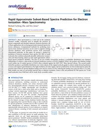 Rapid Approximate Subset-Based Spectra Prediction for Electron Ionization–Mass Spectrometry