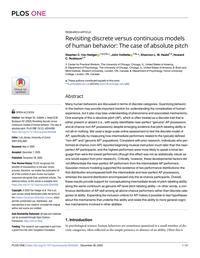 Revisiting discrete versus continuous models of human behavior: The ...