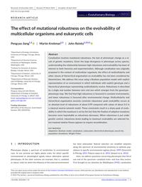 The effect of mutational robustness on the evolvability of ...