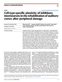 Cell-type-specific plasticity of inhibitory interneurons in the ...