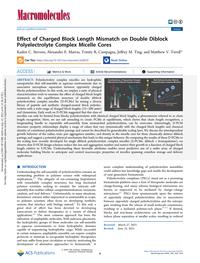Effect of Charged Block Length Mismatch on Double Diblock ...