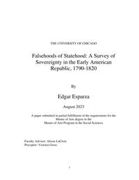 Falsehoods of Statehood: A Survey of Sovereignty in the Early American ...