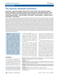 The Genomic Standards Consortium