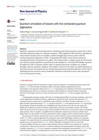 Quantum simulation of bosons with the contracted quantum eigensolver